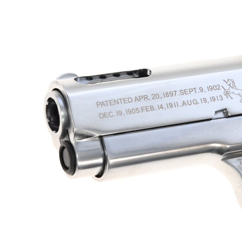 Shiny Colt 1911 Defender green gas airsoft pistol