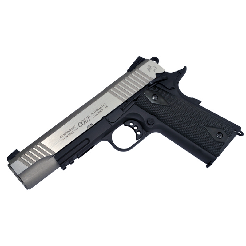 Colt 1911 Dual Colour CO2 Airsoft Pistol with rail